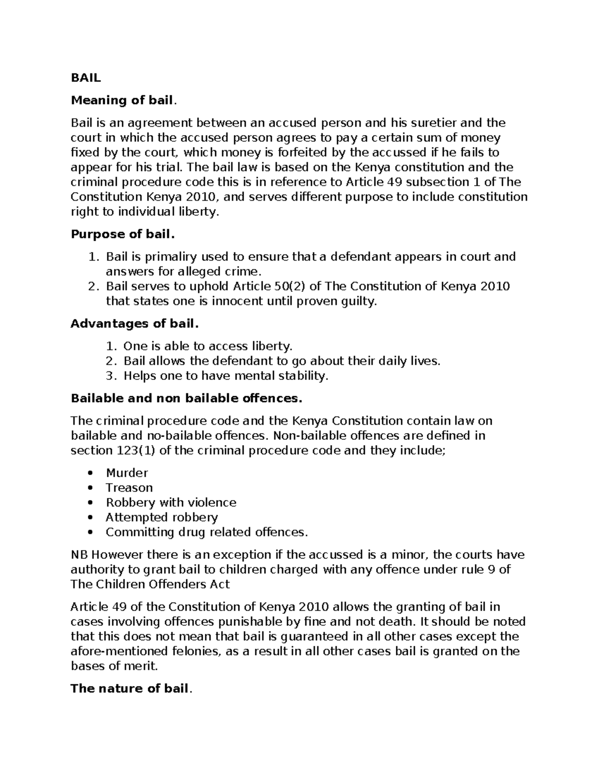 BAIL group 5 - Bail - BAIL Meaning of bail. Bail is an agreement ...