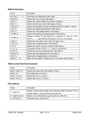 COMP208 Fall2023 Assignment 2 Oct8 - COMP 208 Fall 2023 Assignment 2 ...
