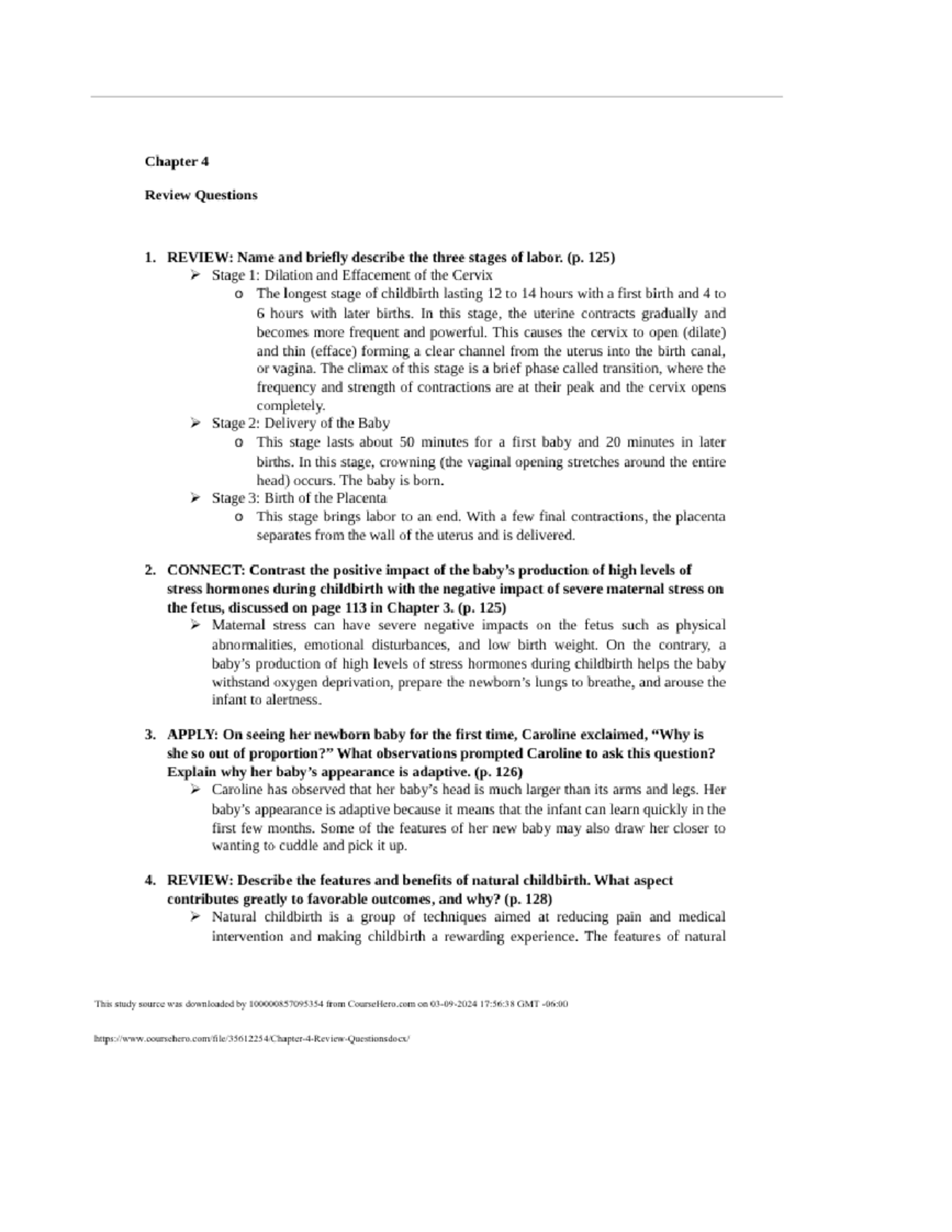 Chapter 4 Review Questions - HUDV 113 - Studocu