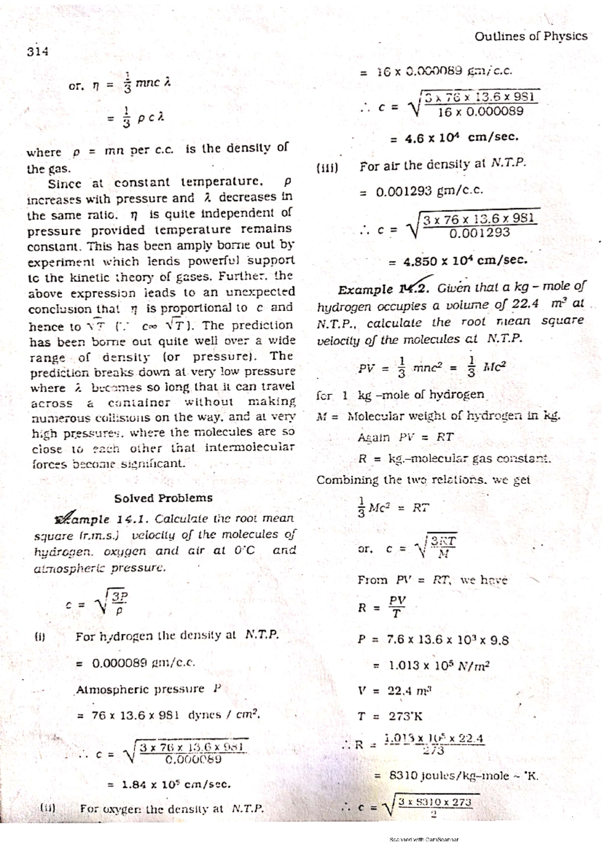 Kinetic Theory of Gases- Problems - Physics - Studocu
