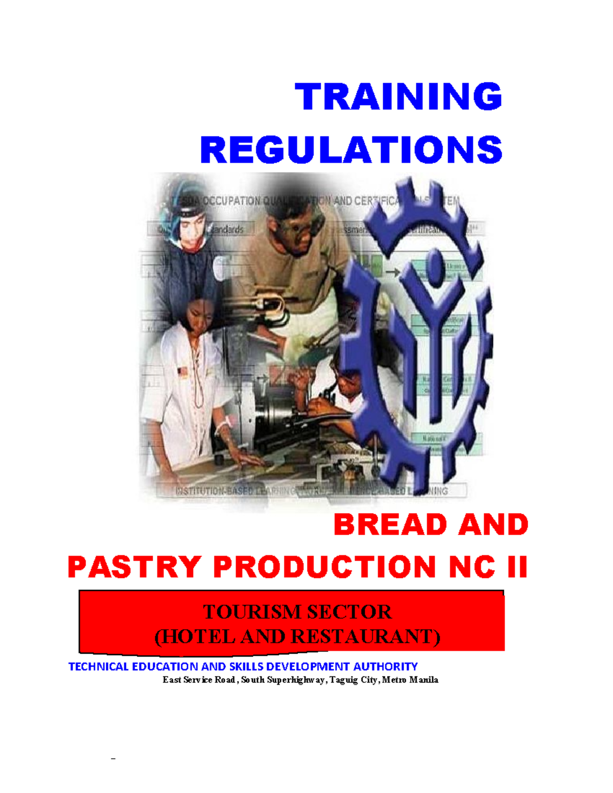 BAP - training - _ TRAINING REGULATIONS BREAD AND PASTRY PRODUCTION NC ...
