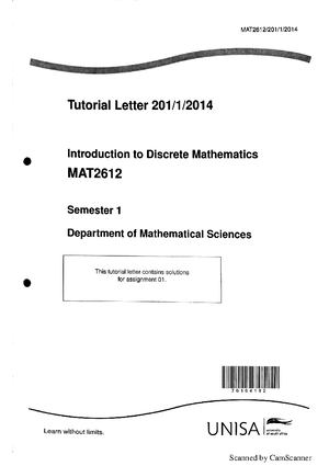 2015 oct nov memo - exam memorandum - MAT2612/102/3/ Tutorial Letter 102/3/ Introduction to ...