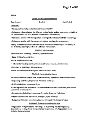 Module 1- Social Legislation & Related concepts - Semester – 3 Module ...