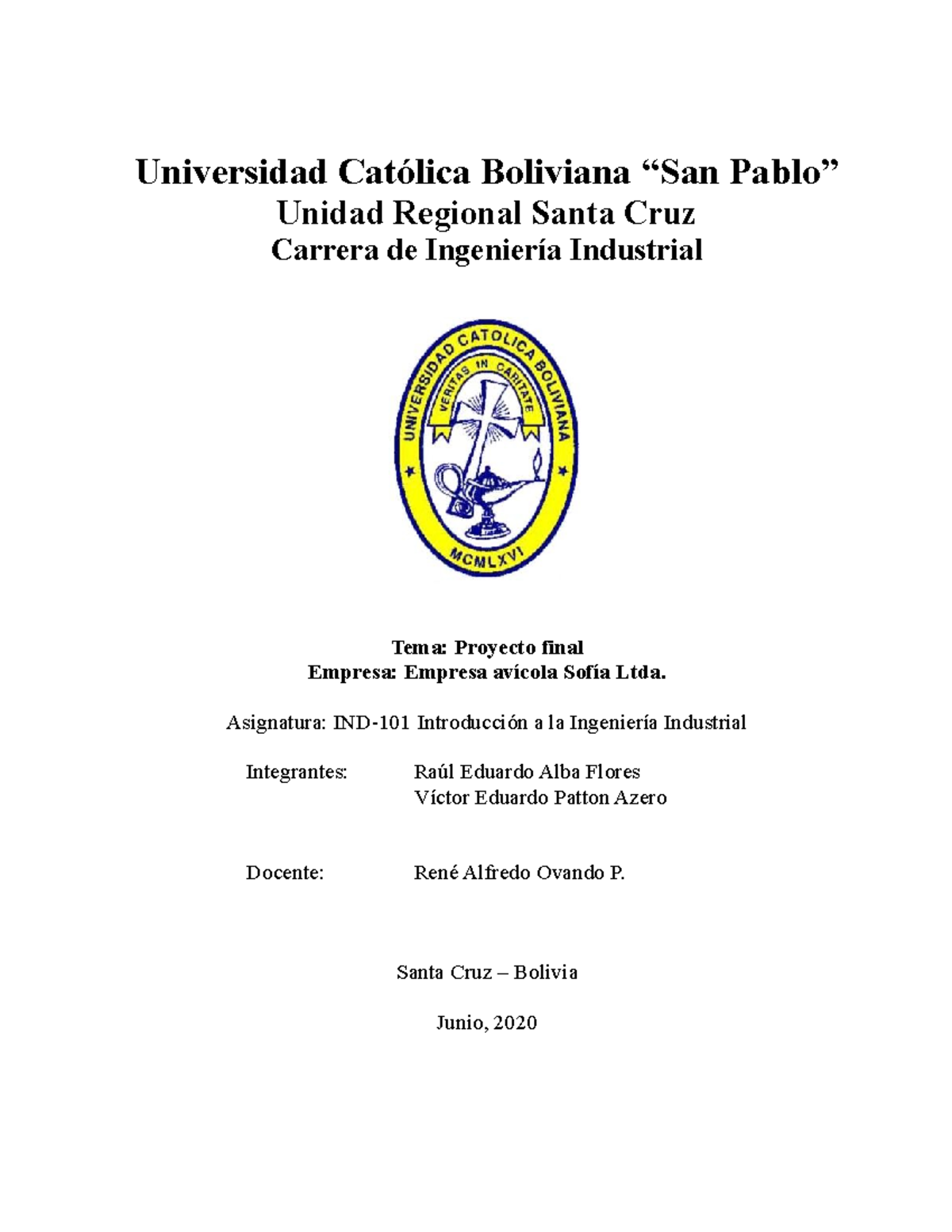 Informe Final - Documento sobre informacion acerca del faenado de pollo ...