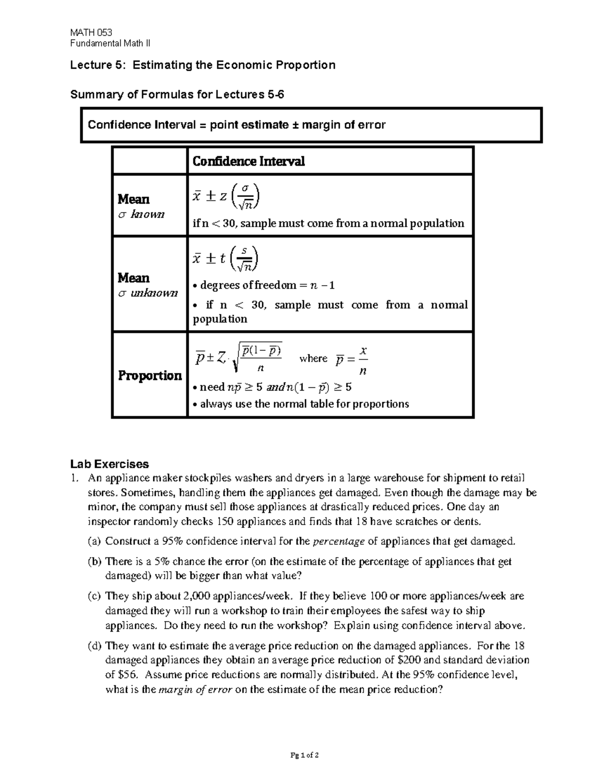 Lecture 5 MATH053 Fall 2021 Online distance Learning Class 5