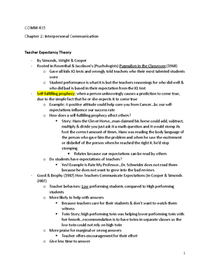 Ch 3 - Lecture notes - COMM 435 Chapter 3: Listening Brownell’s HURIER ...