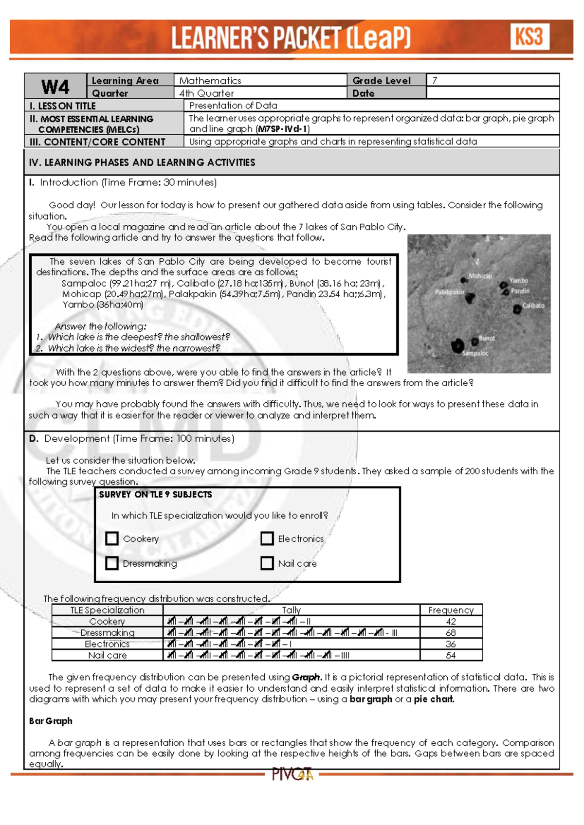 Q4 Math 7 Week 4 - Additional Reference for MATH 7 - I. LESSON TITLE ...