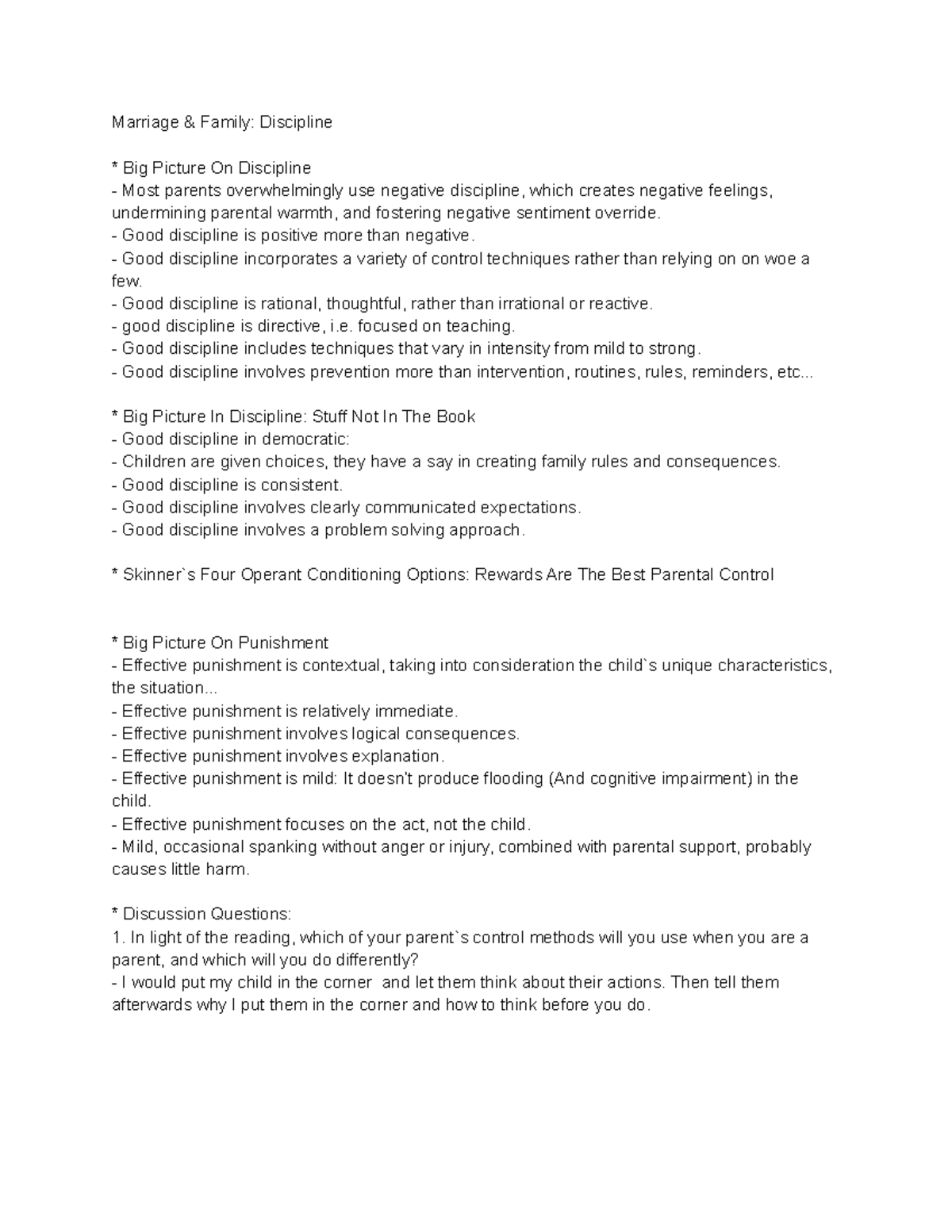 Marriage & Family Notes 9 - FHD 200 - Studocu