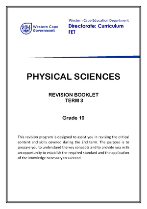 Grade 10 physical scienses past paper - Downloaded from Stanmorephysics ...