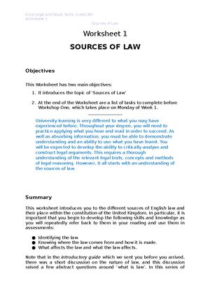 LAW205 - Module Outline - 2023-24 - LAW Core Legal and Study Skills ...
