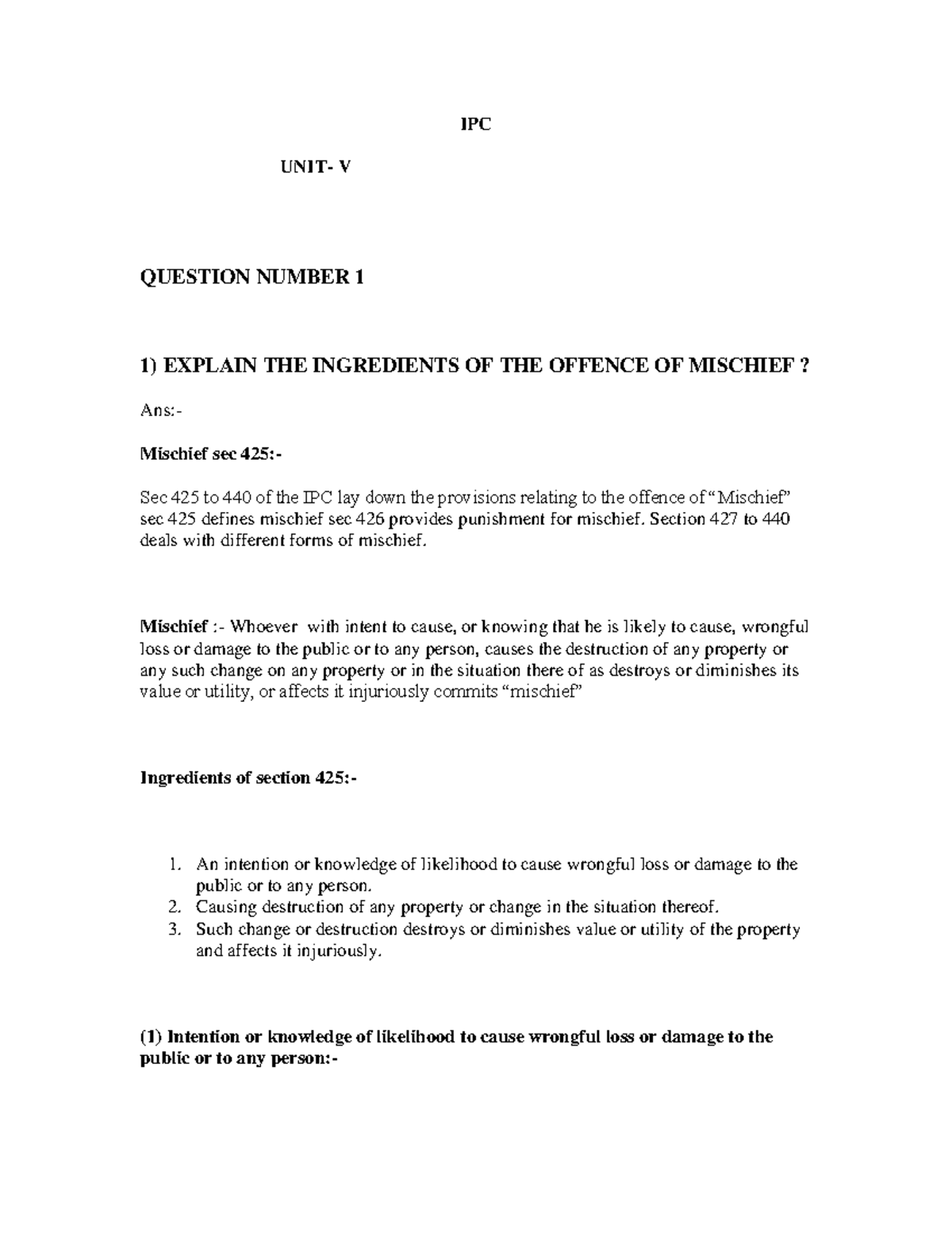 IPC unit - 5 - Ipc notes unit 5 - IPC UNIT- V QUESTION NUMBER 1 1 ...
