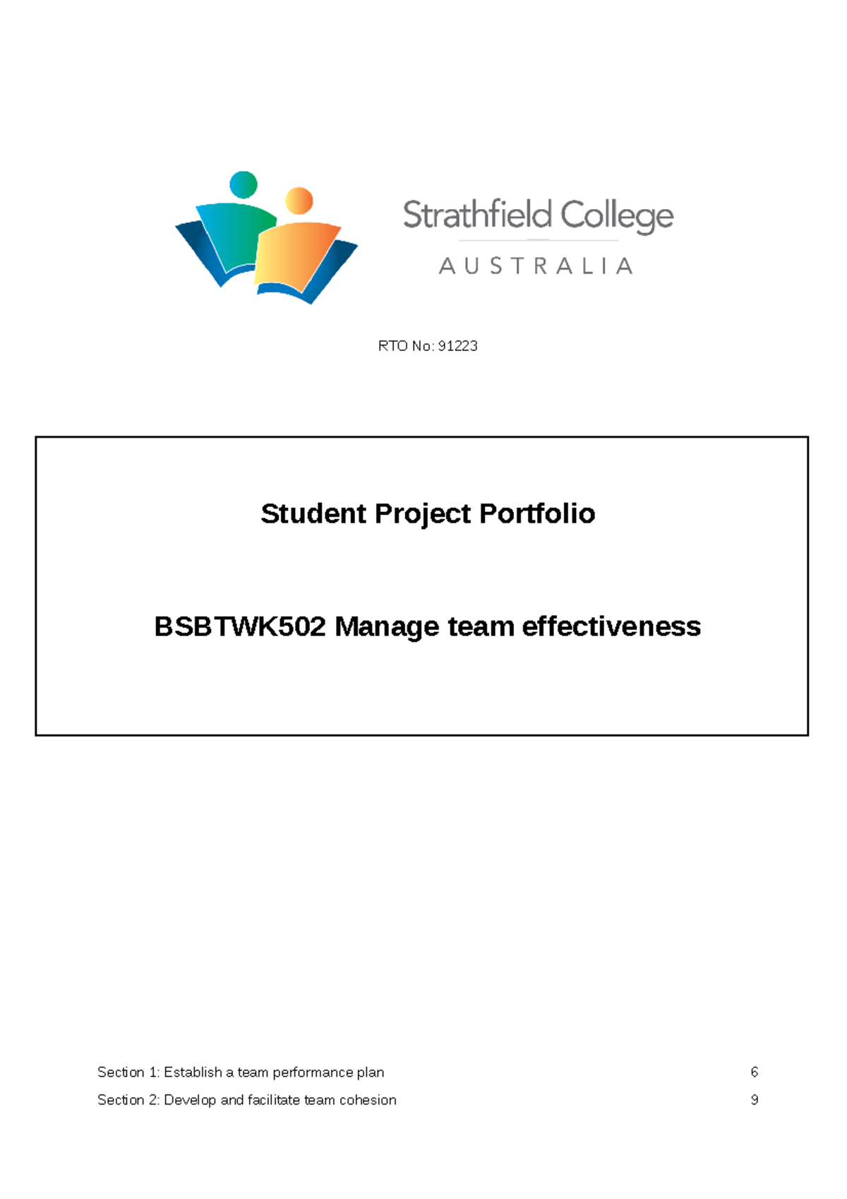 Bsbtwk 502 Project Portfolio - RTO No: 91223 Student Project Portfolio ...