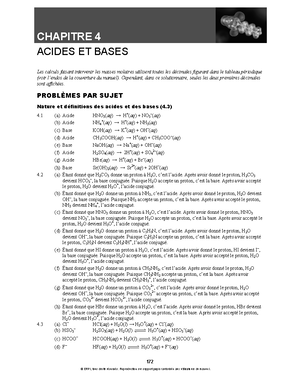 Chimie des solutions, une approche moléculaire, 2e Solutionnaire Chapitre 3 - 117 CHAPITRE 3 ...