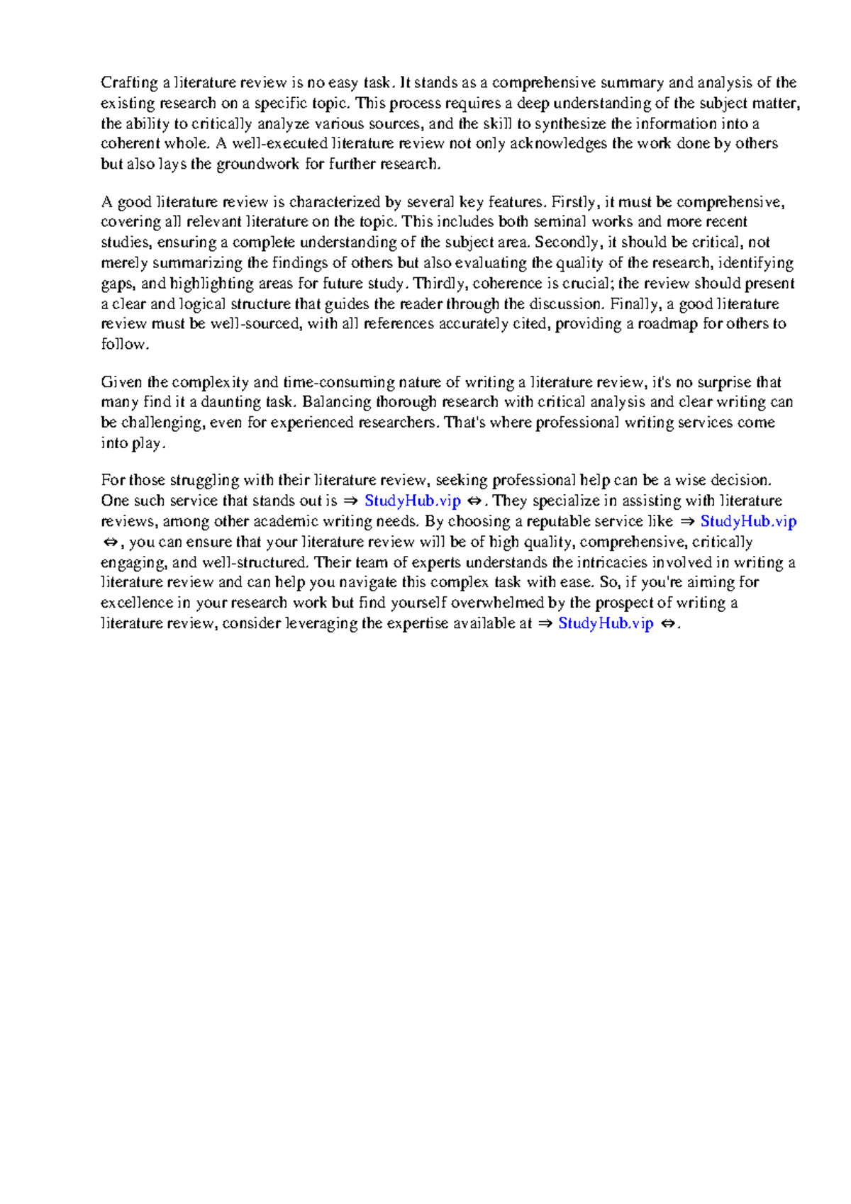 Key Characteristics Of A Good Literature Review - Crafting a literature ...