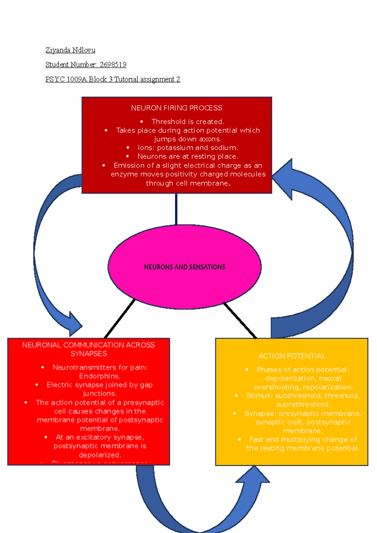 PSYC 1009A - Assignment - Ziyanda Ndlovu Student Number: 2698519 PSYC ...