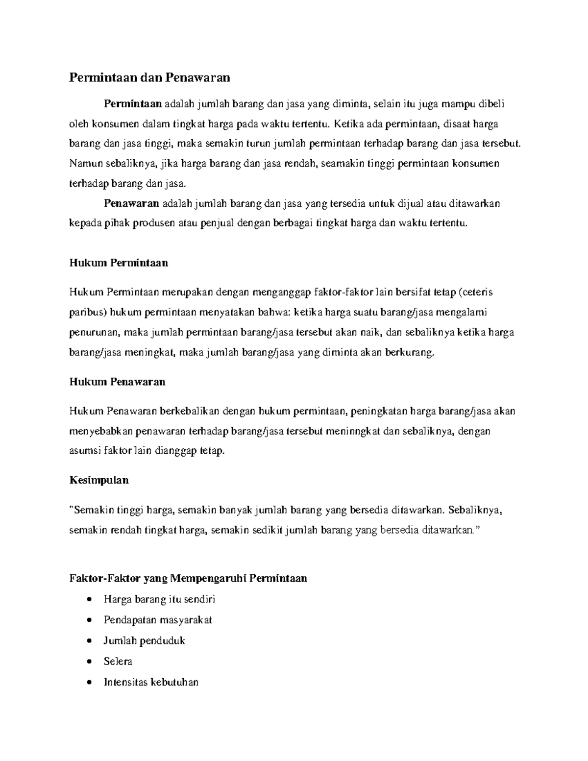 Materi Permintaan dan Penawaran Lanjutan - Permintaan dan Penawaran ...