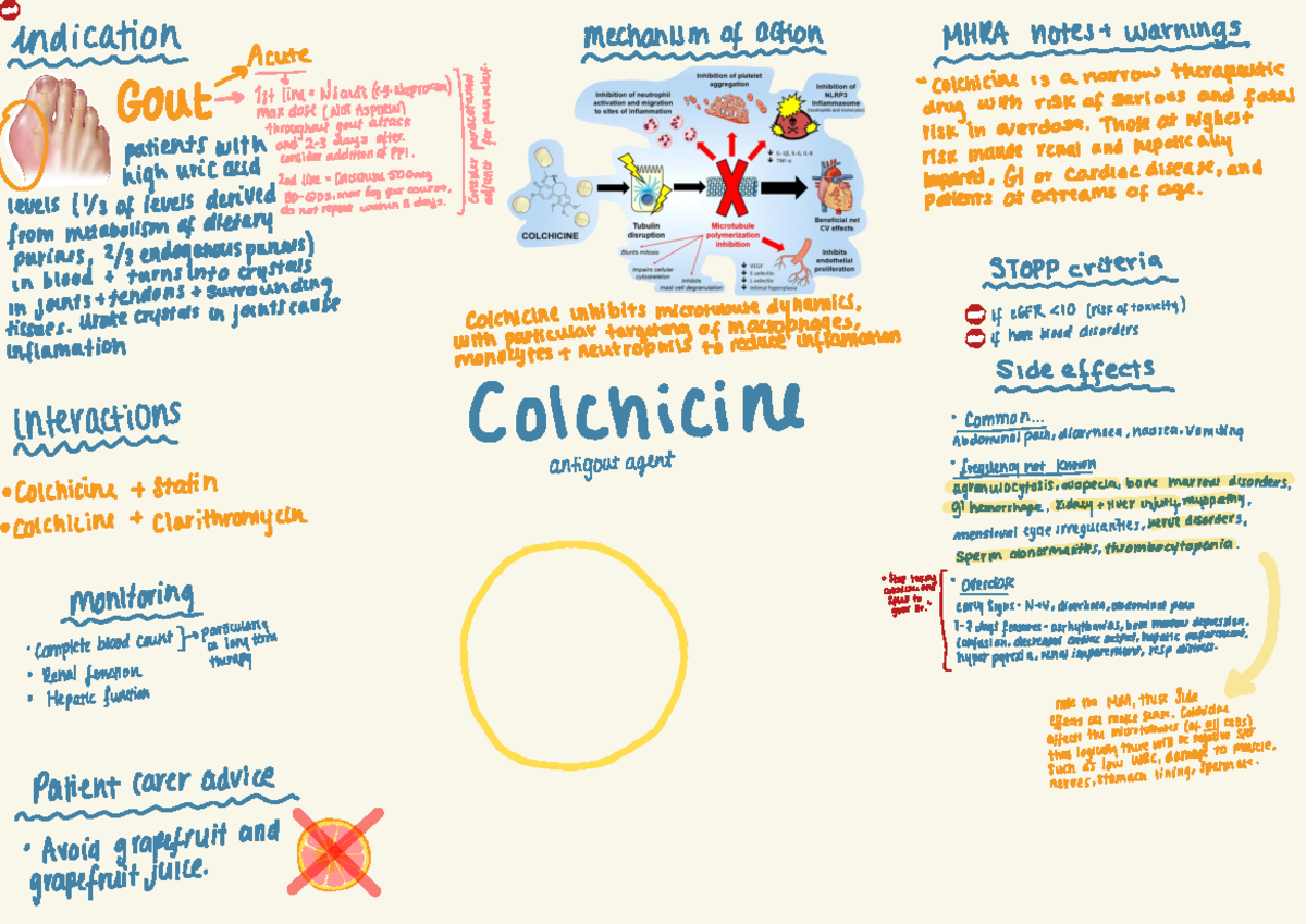 Colchicine - is ####### Amon Acute Mumm of action Mem warnings ...