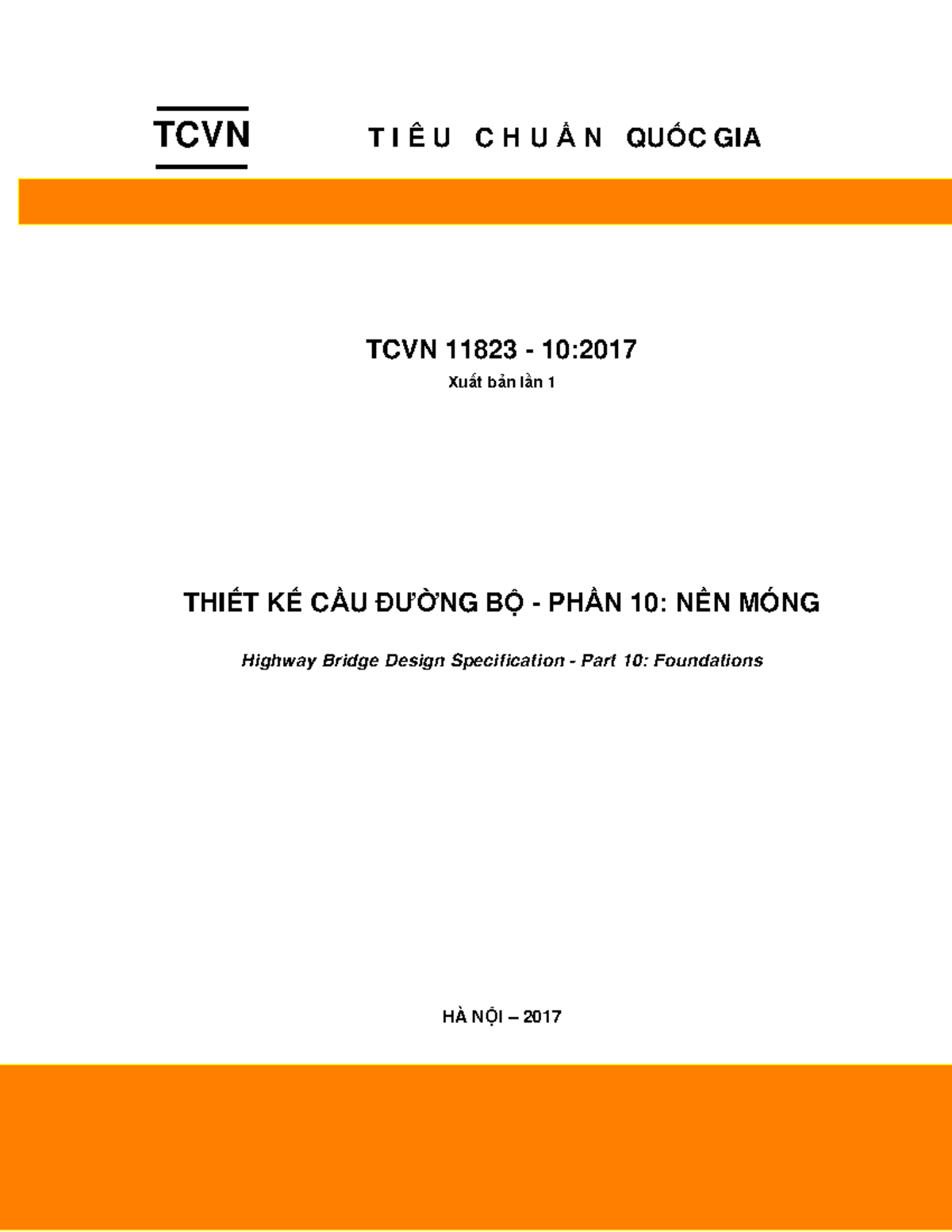 Phan 10 - Nen mong - 11 dd - TCVN T I Ê U C H U Ẩ N QUỐC GIA TCVN 11823 ...