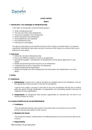 Week 1-4 Revision Test 3 MEC - EBM N4 Revision Test 3: Week 1- CLASS ...