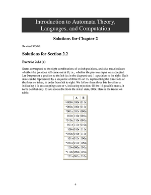 Introduction to Automata Theory Languages and Computation Solutions - C11 - Solutions for ...