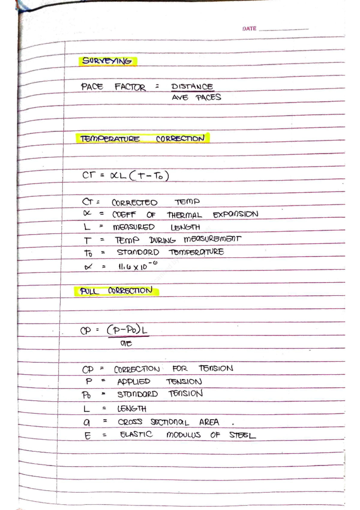 Formulas - 1 - geotech lab 1 - Bachelor of Science in Civil Engineering ...