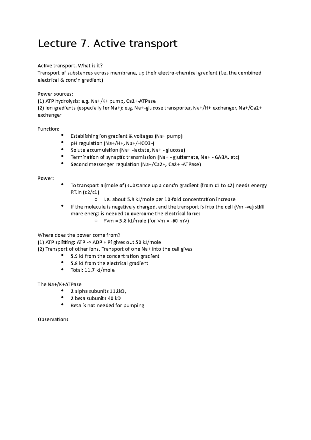 Lecture 7 Lecture 7 Active Transport Active Transport What Is It lecture-7-lecture-7-active-transport-active-transport-what-is-it