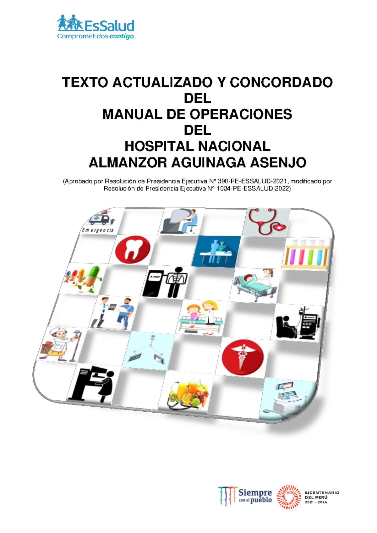 Manual Operaciones Hospital Nacional - TEXTO ACTUALIZADO Y CONCORDADO ...