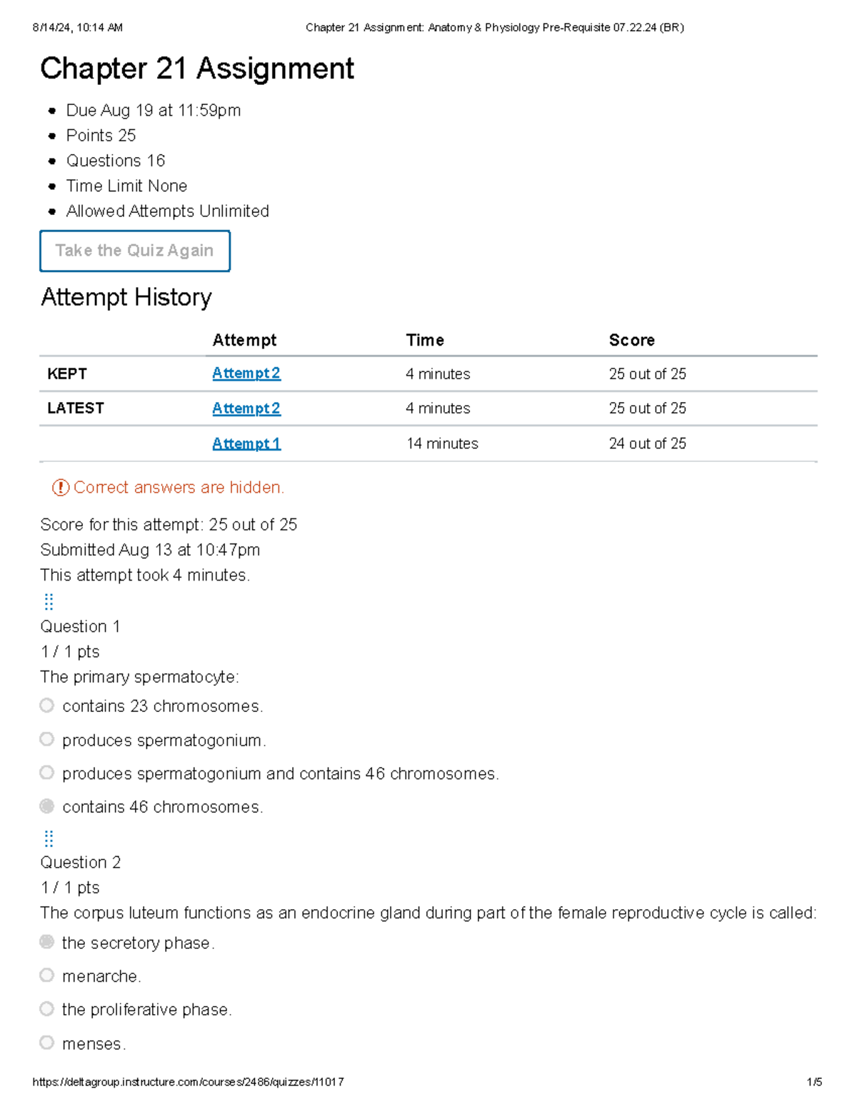 Chapter 21 Assignment - Anatomy and Physiology (BIOL 103 - Chapter 21 ...