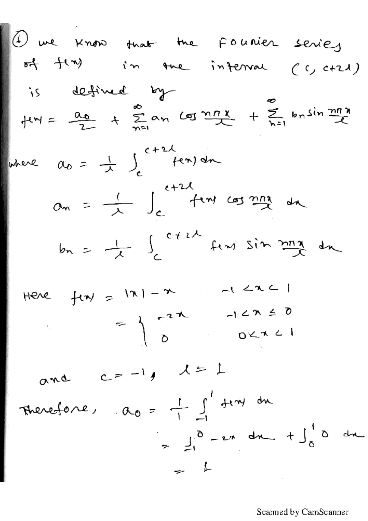 Tutorial 6 (Fourier) - mathematical method - Studocu