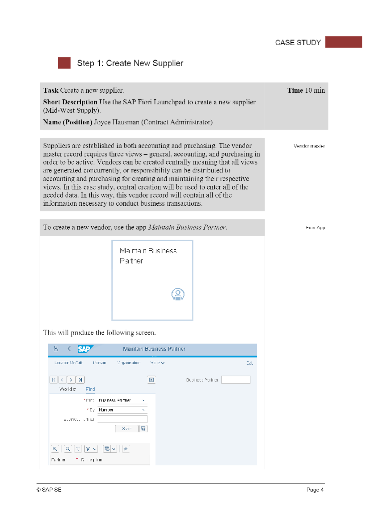 Intro S4HANA Using GBI Case Study MM Fiori en v3.2 - KIT709 Enterprise Architecture PART 1 and ...