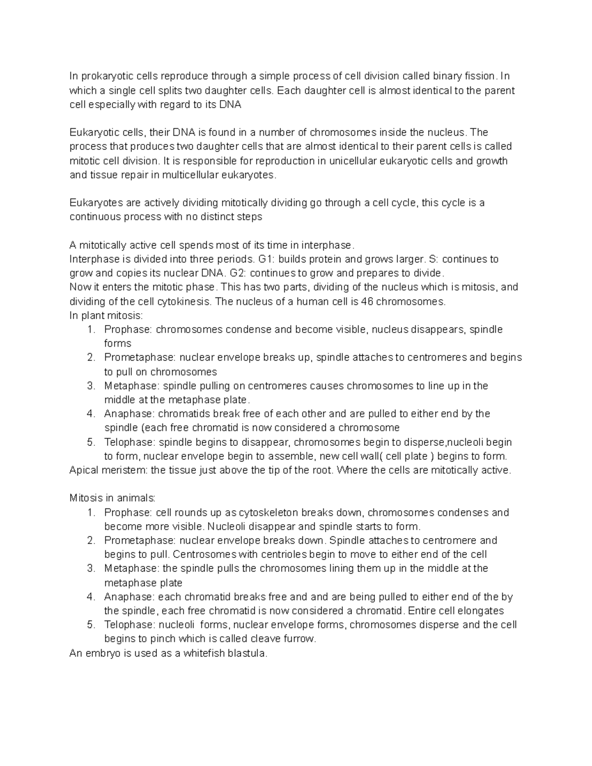 Studocu - notes for lab 3 - In prokaryotic cells reproduce through a ...