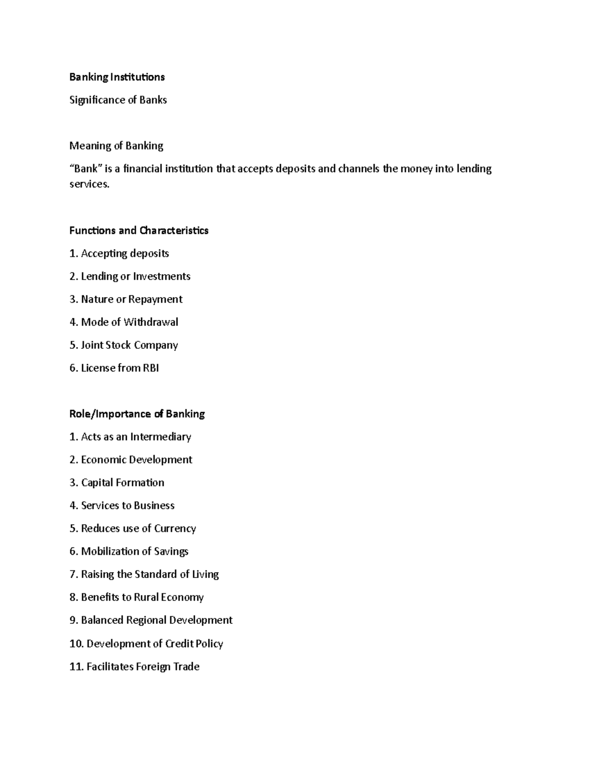 Written-Report - Financial Institutions - Banking Institutions ...