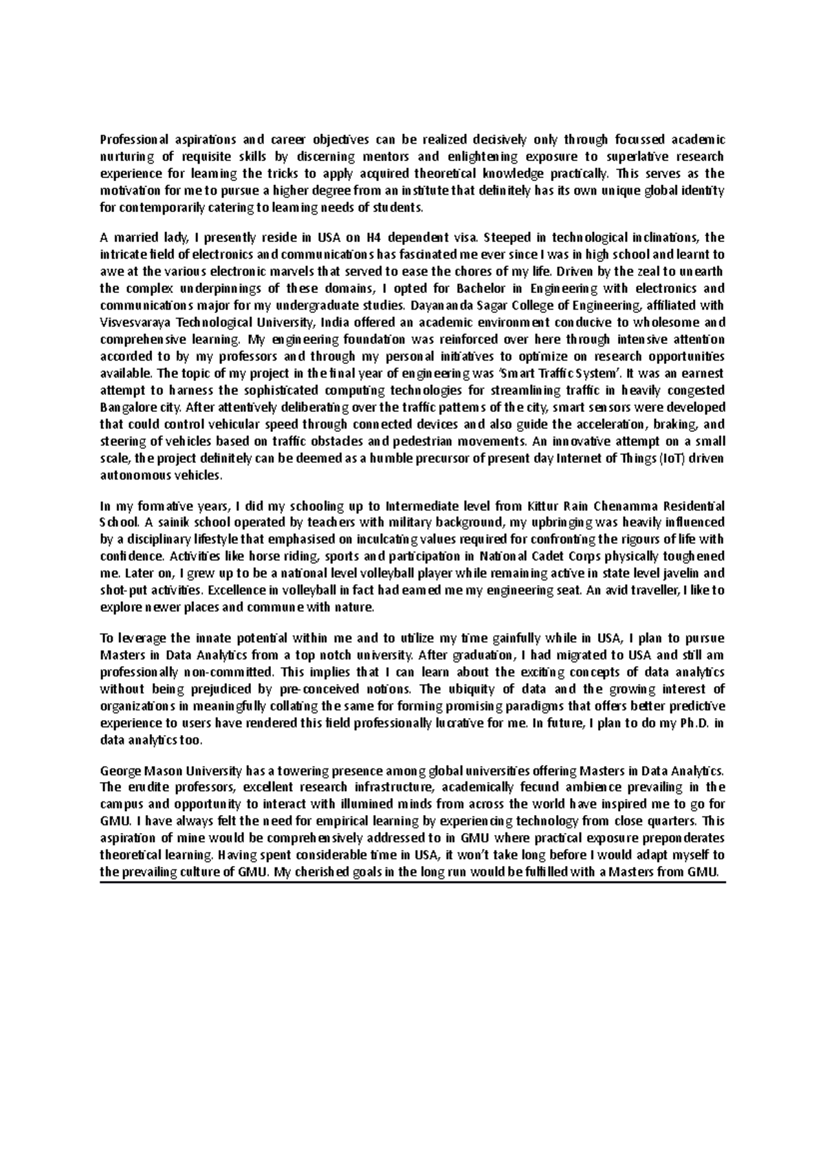 SOPF - it has assignments of vit - Professional aspirations and career ...