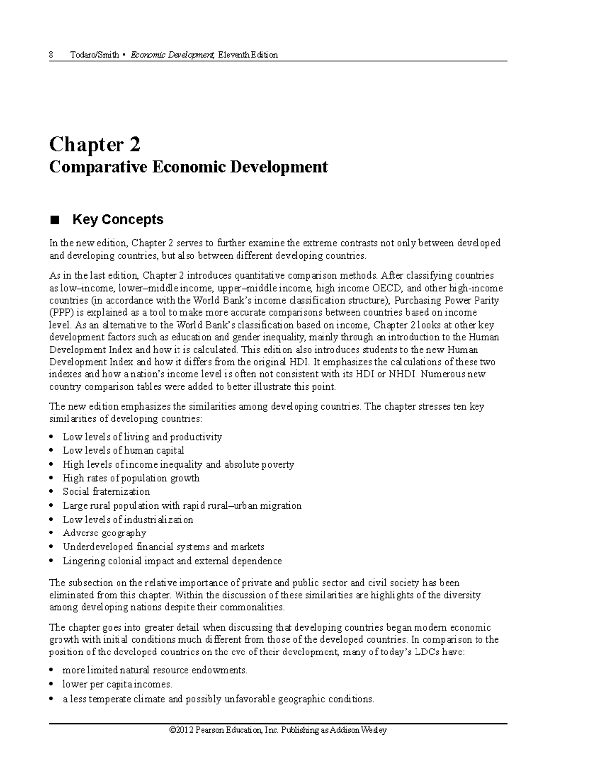 M02 Toda3929 11 E IM C02 - tryry - Chapter 2 Comparative Economic Development Key Concepts In ...