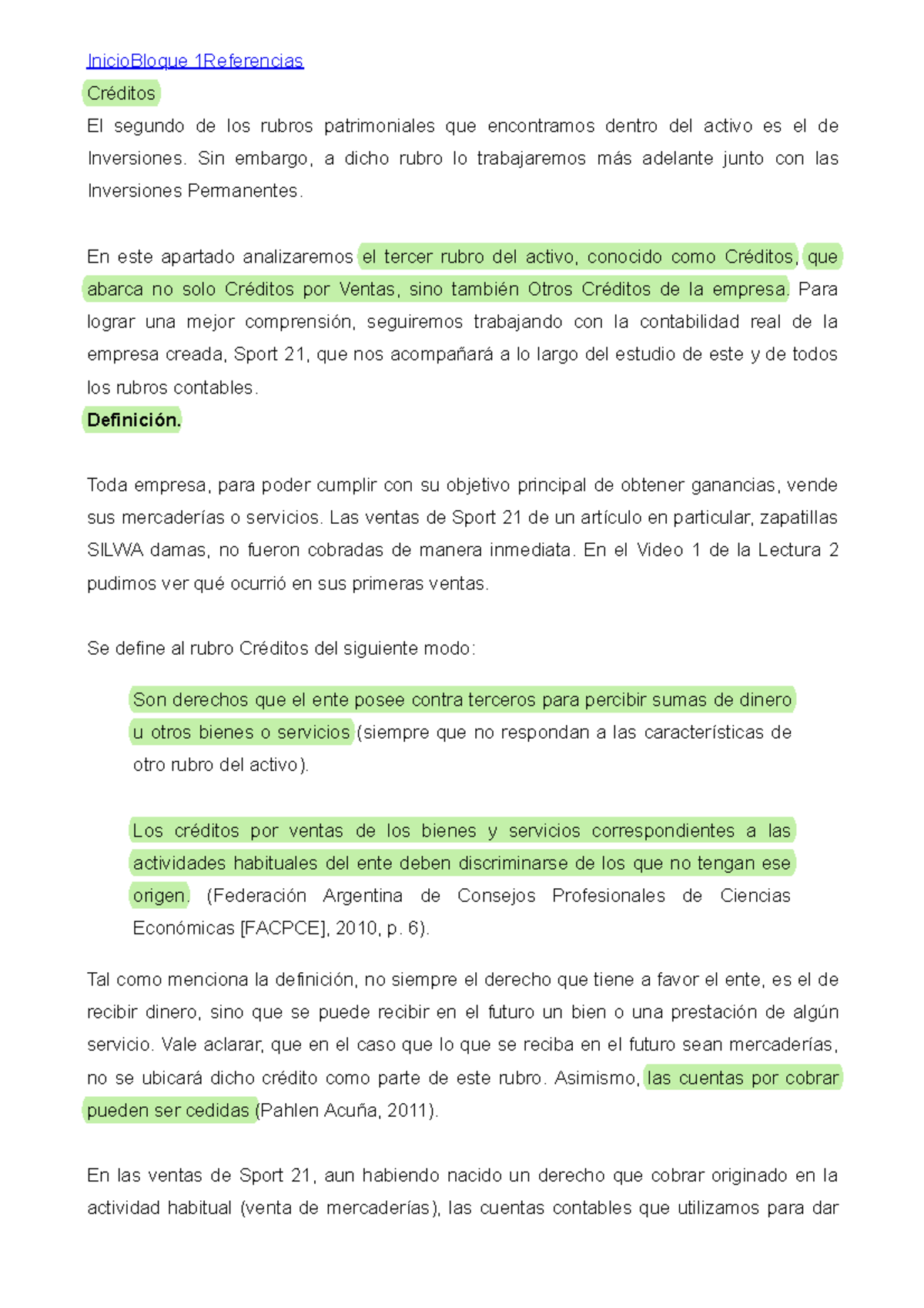 Modulo 1 - Lectura 3 - InicioBloque 1Referencias Créditos El segundo de ...