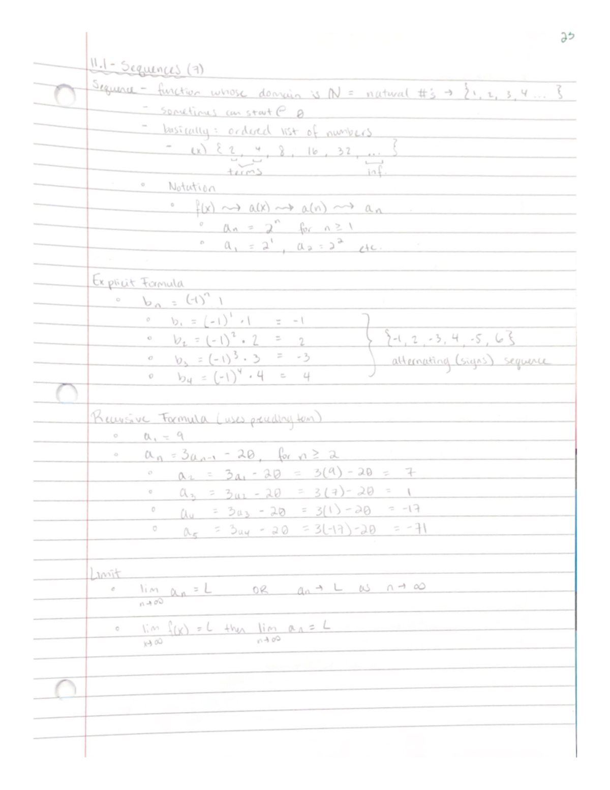 Math 3B (Porter) - Lecture Chapter 11 Notes - MATH3B - Studocu