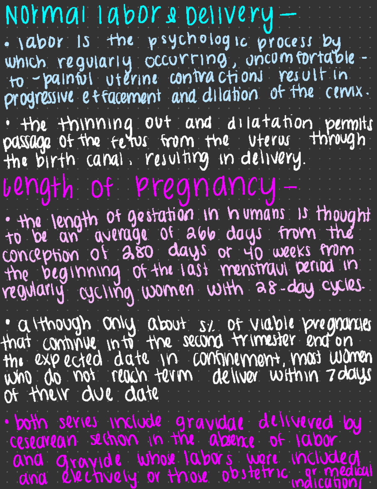 Labor Part 2 - NOYMal labors Delivery PAY? a De eh A A Table which ...