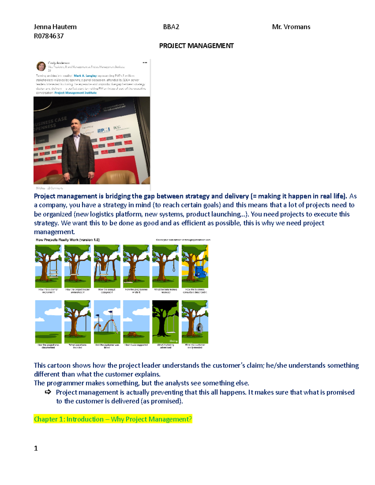 Project-Management-syntheses - R PROJECT MANAGEMENT Project management ...