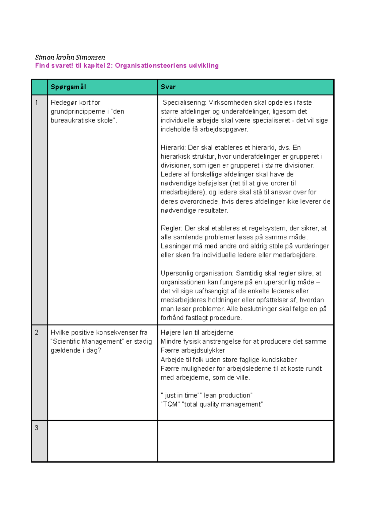 Simon Test - test i matematik - Simon krohn Simonsen Find svaret! til ...