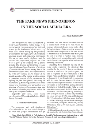 The True Story on Fake News - The True Story on Fake News Sheldon ...