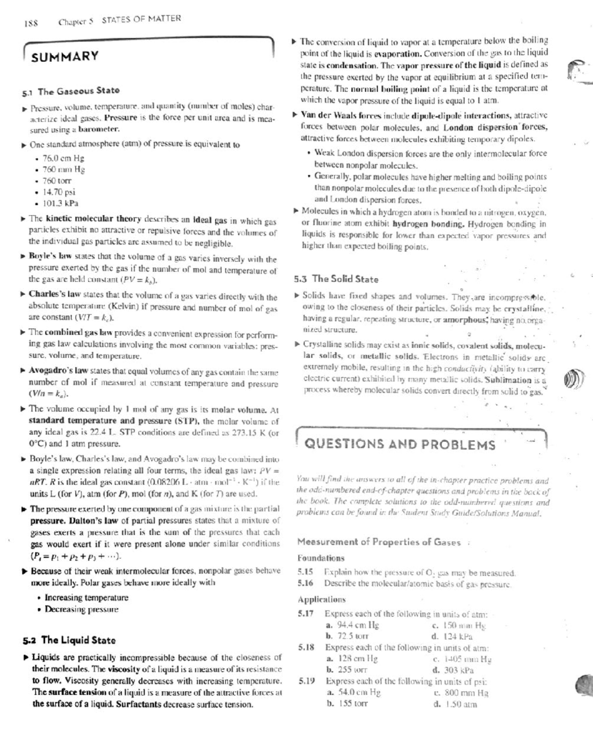 Chapter 5 - i need help with pre test questions - CHM 105 - Studocu