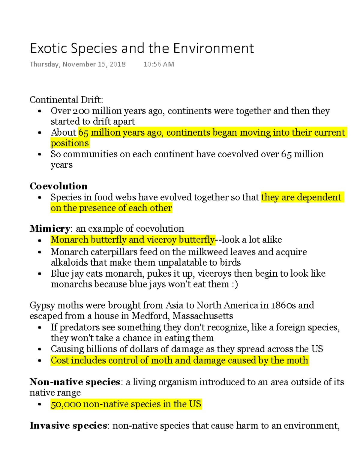 Exotic Species and the Environment - Warning: TT: undefined function ...