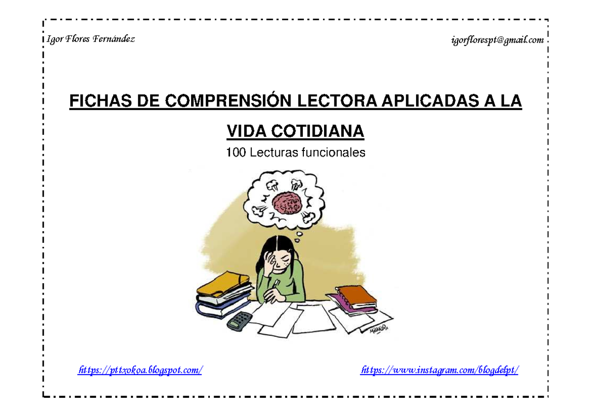 Comprensión lectora. Vida cotidiana - Igor Flores Fernández ...