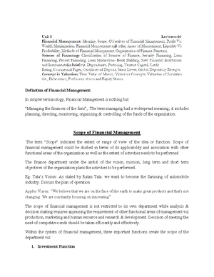Cost-of-Capital - Financial Management - IPU - Studocu