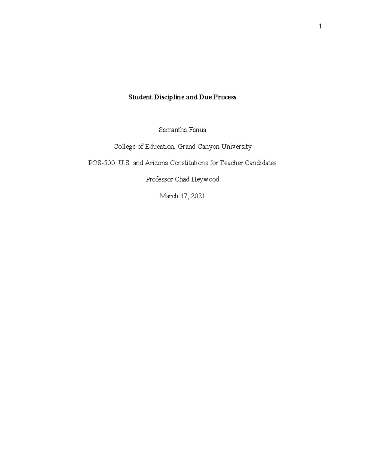 Student discipline and due process - Student Discipline and Due Process ...
