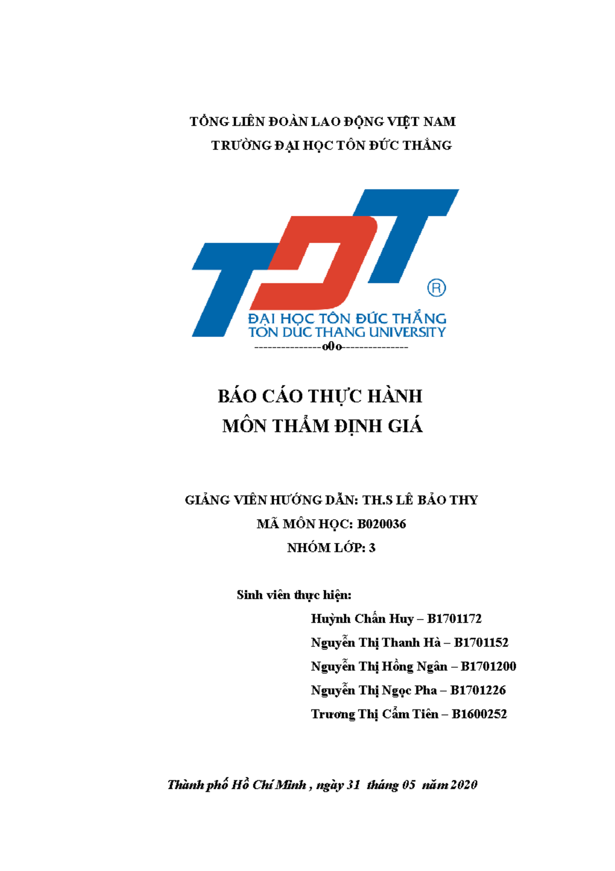 TDG BCCK WORD final - Report - TỔNG LIÊN ĐOÀN LAO ĐỘNG VIỆT NAM TRƯỜNG ...