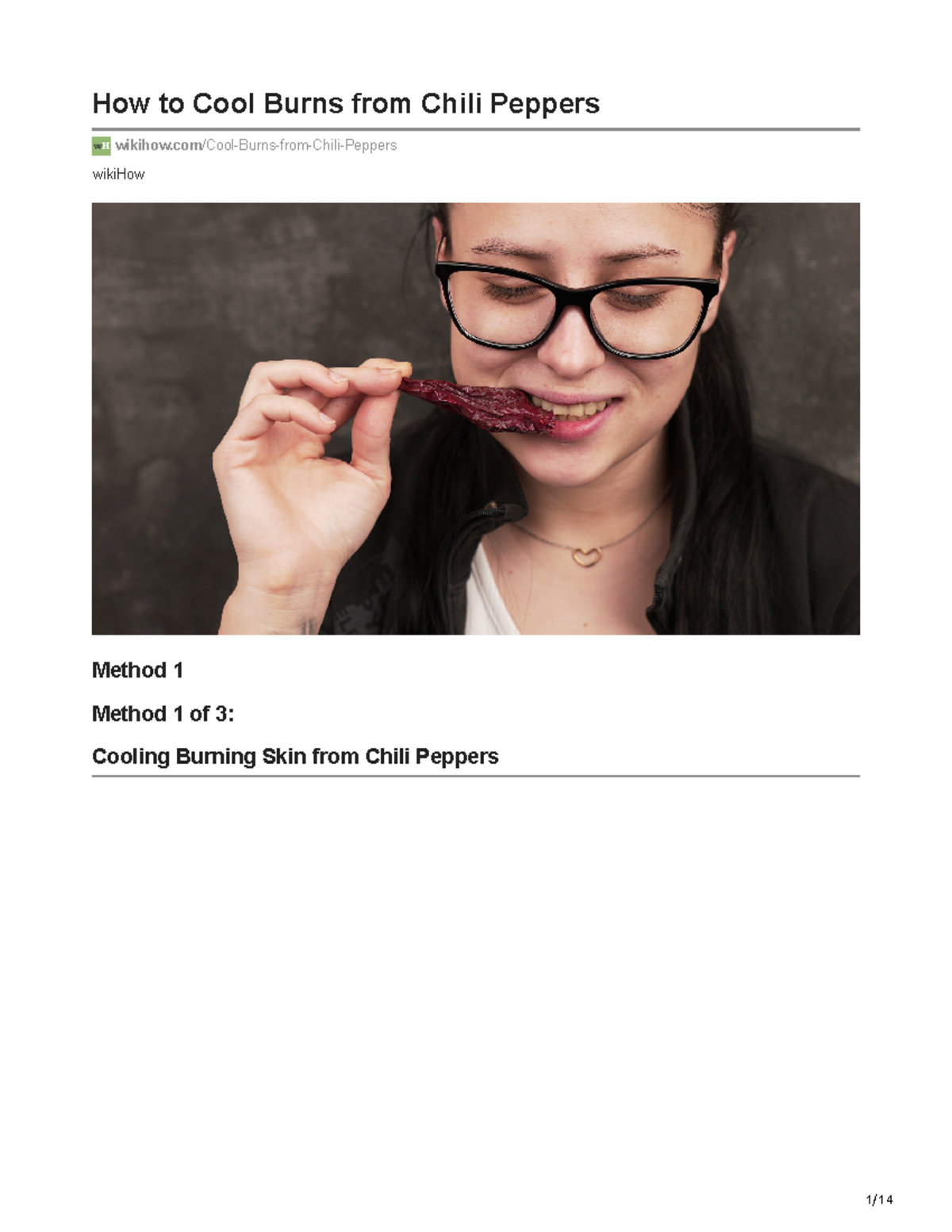 Cool Burns from Chili Peppers - wikiHow How to Cool Burns from Chili ...