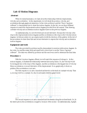 Lab6 - physic lab - Lab 6 Friction Abstract In this experiment, we will ...