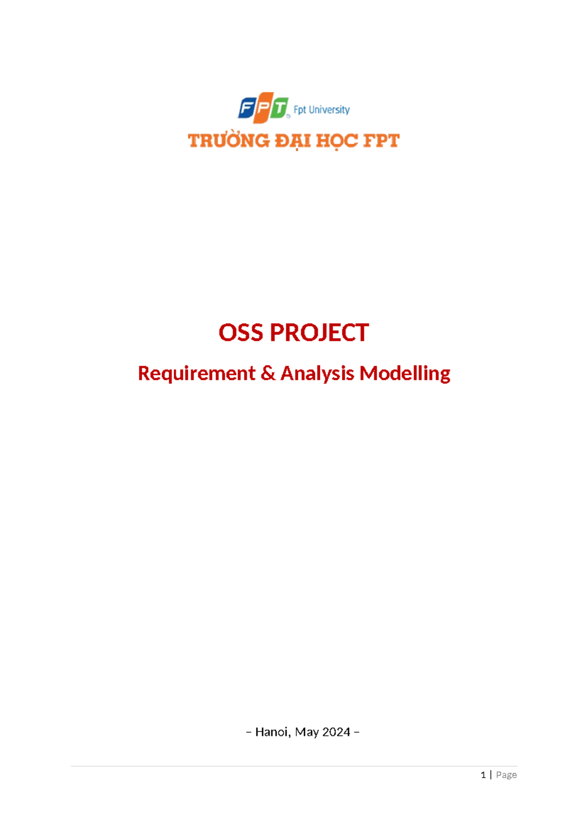 G3 SRS - sadddddddddddddddddddádasd - OSS PROJECT Requirement ...