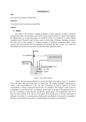 Lab 3 cmt 350 - Experiment 3 CMT 350 process instrumentation - EXPERIMENT 3 Title of experiment ...
